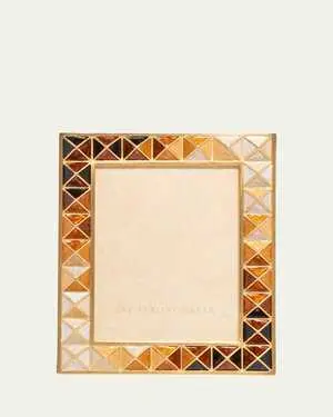 JAY STRONGWATER Pyramid Frame, 3" X 4" - Brown/gold