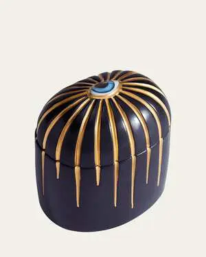 L'Objet Lito Candle Bleu - Blue/gold