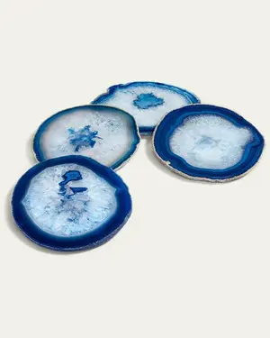 ANNA NEW YORK Pedra Coasters, Set Of 4 - Azure