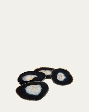 ANNA NEW YORK Pedra Coasters, Set Of 4 - Midnight