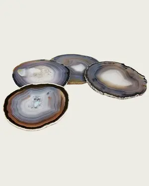 ANNA NEW YORK Pedra Coasters, Set Of 4 - Smoke