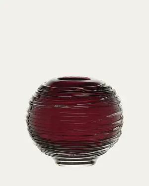 WILLIAM YEOWARD CRYSTAL Miranda 6" Globe Vase - Heliotrope