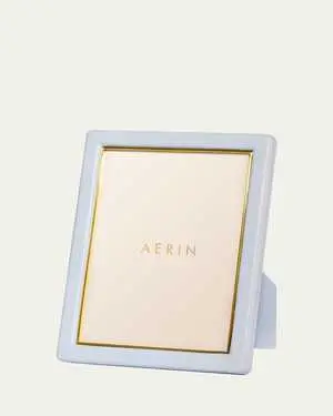 Aerin Piero Leather Photo Frame, 5" X 7 - Blue