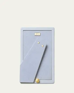 Aerin Piero Leather Photo Frame, 5" X 7 - Blue