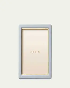 Aerin Piero Leather Photo Frame, 5" X 7 - Blue