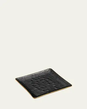 L'Objet Crocodile Square Tray - One-color