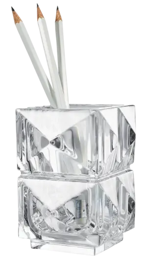 THE MARTHA, BY BACCARAT Louxor Pencil Holder - Clear