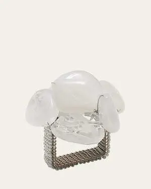 KIM SEYBERT Sea Stone Napkin Ring - White