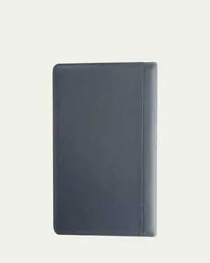 ROYCE NEW YORK Personalized Executive Leather Docut Organizer Folder - Navy Blue