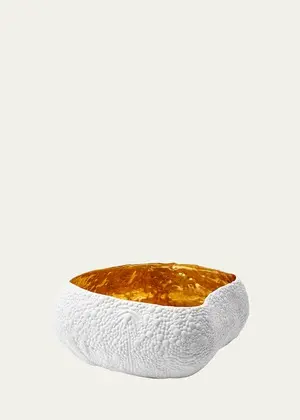 L'Objet Haas Mojave Desert Bowl Large - White/gold