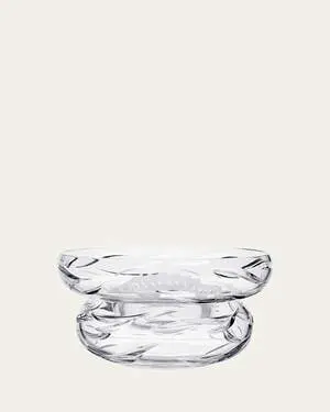 WILLIAM YEOWARD CRYSTAL Persephone Caviar Server W/ Mother-of-pearl Spoon - Clear