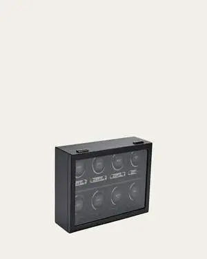 Wolf British Racing 8-piece Watch Winder - Black