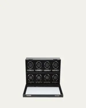 Wolf British Racing 8-piece Watch Winder - Black