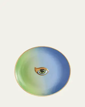 L'Objet Lito-eye Canape Plate Green/blue