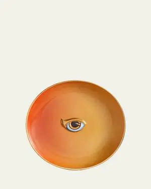 L'Objet Lito-eye Canape Plate Orange/yellow