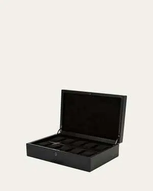 Wolf British Racing 10-piece Watch Box Black