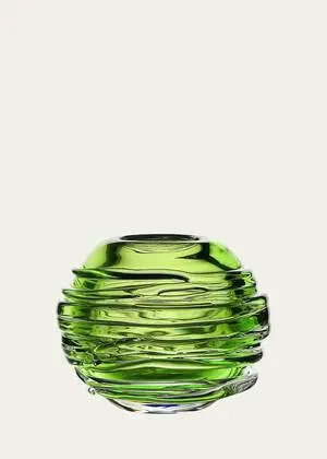 WILLIAM YEOWARD CRYSTAL Miranda 3" Mini Globe Vase Citrine