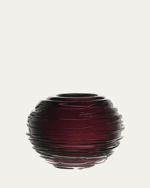 WILLIAM YEOWARD CRYSTAL Miranda 3" Mini Globe Vase - Heliotrope