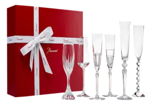 THE MARTHA, BY BACCARAT Bubble Champagne Flute Box Set