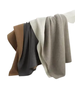 Sofia Cashmere Double-face Cashmere Throw - Ivory