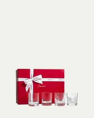 THE MARTHA, BY BACCARAT Four Elets Double Old-fashioneds, Set Of 4 - Clear