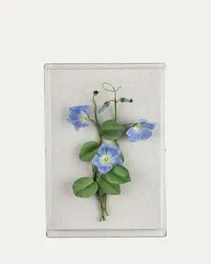 TOMMY MITCHELL Morning Glory September Birth Flower Wall Art - Blue