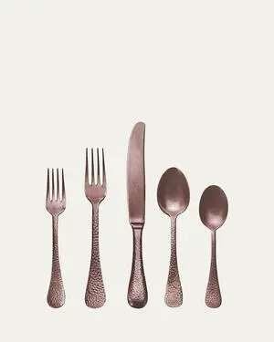 MEPRA Epoque Pewter 5-piece Flatware Set Bronze