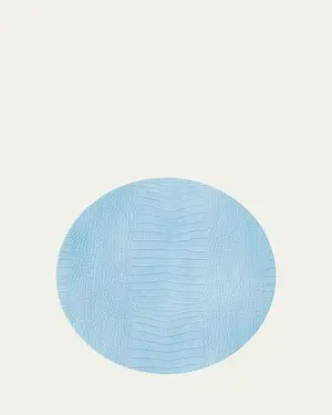 KIM SEYBERT Croco Placemat Glacier Blue