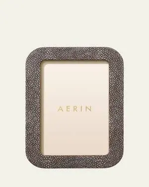 Aerin Modern Faux Shagreen Frame, 4" X 6 - Chocolate