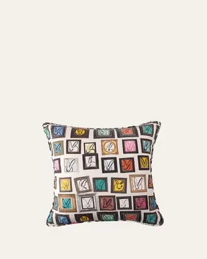 HUNT SLONEM Hunt's Studio Pillow, 22 - Multi