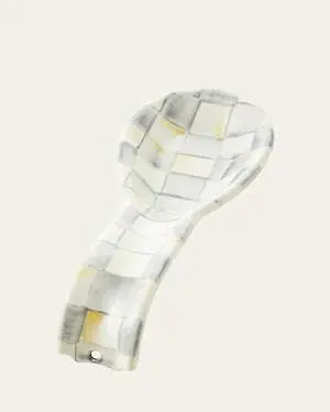MACKENZIE-CHILDS Sterling Check Spoon Rest - One-color