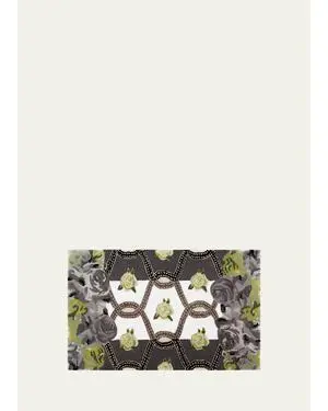 MACKENZIE-CHILDS Really Rosy Rug, 2' X 4 - Gray Pattern