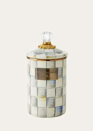 MACKENZIE-CHILDS Sterling Check Canister - One-color