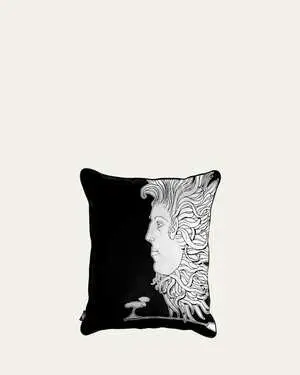 FORNASETTI Solitudo Cushion - Black/white