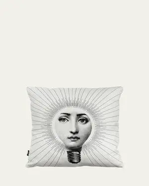 FORNASETTI Abbaglio Cushion - Black/white