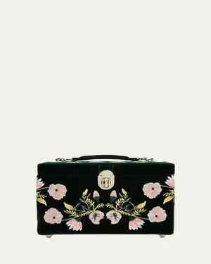 Wolf Zoe Medium Jewelry Box Forest Green