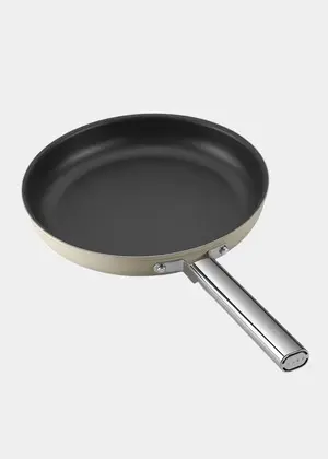 SMEG 12" Nonstick Frying Pan, Cream - One-color