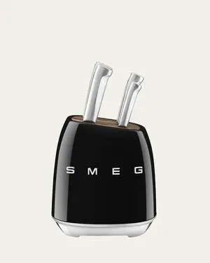 SMEG 7-piece Knife Block Set - Black