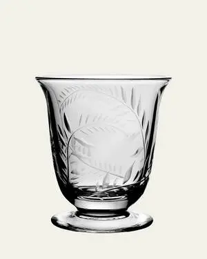 WILLIAM YEOWARD CRYSTAL Jasmine Etched Glass Flower Vase 6 - Clear