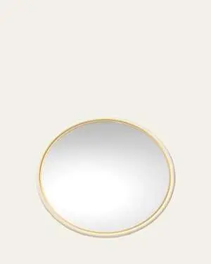 Aerin Faux Shagreen Wall Mirror - Cream