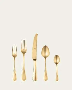 MEPRA Dolce Vita Pewter Oro 5-Piece Flatware Set - One-color