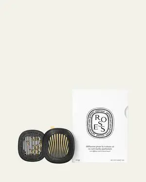 DIPTYQUE Roses Car Fragrance Diffuser And Refill Insert Set, 0.07 Oz - One-color