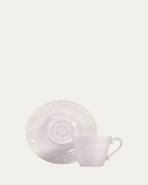 Bernardaud Louvre Coffee Cup - White