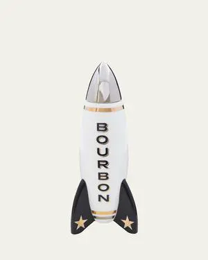 Jonathan Adler Rocket Decanter Bourbon, 23.3 Fl Oz - White