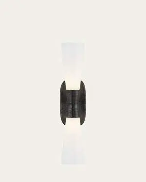 VISUAL COMFORT & CO. Utopia Large Double Bath Sconce Kelly Wearstler - Aged Iron