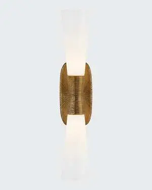 VISUAL COMFORT & CO. Utopia Large Double Bath Sconce By Kelly Wearstler One-color