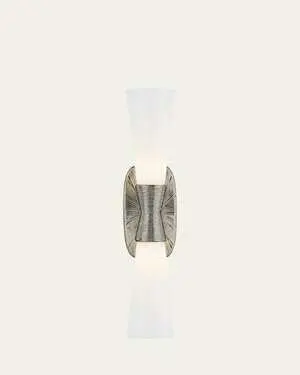 VISUAL COMFORT & CO. Utopia Large Double Bath Sconce Kelly Wearstler - Polished Nickel