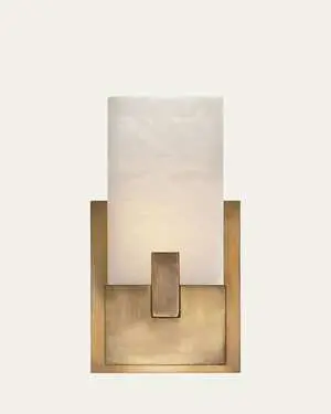 VISUAL COMFORT & CO. Covet Short Clip Bath Sconce Kelly Wearstler - Antique Brass