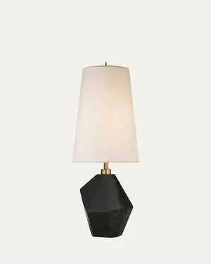 VISUAL COMFORT & CO. Halcyon Small Accent Lamp Kelly Wearstler - Black Cremo Marbl