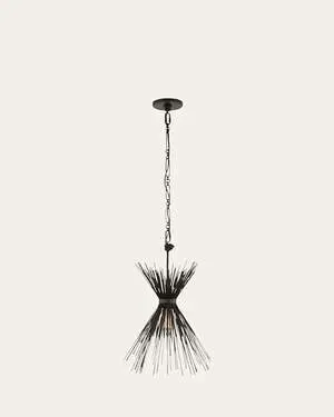 VISUAL COMFORT & CO. Strada Small Pendant By Kelly Wearstler Aged Iron